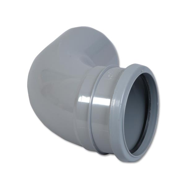 FloPlast Grey 92.5° Bend Soil Pipe | FasicaExpert.co.uk
