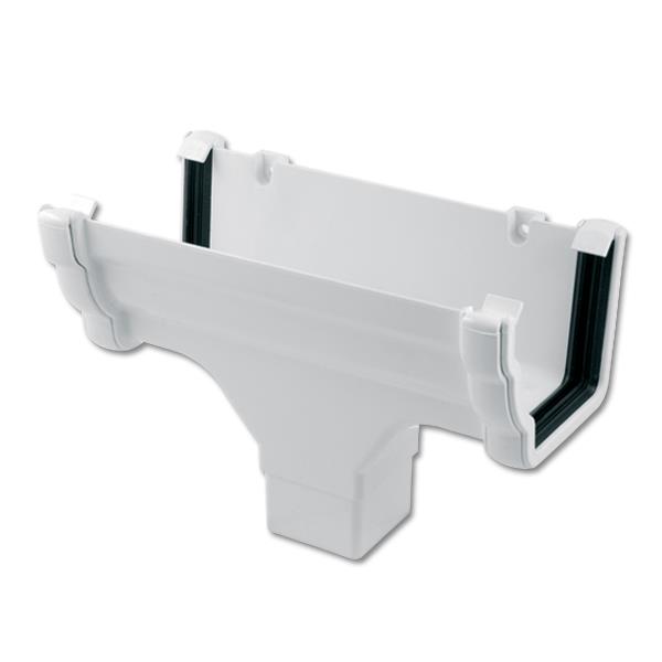 FloPlast White Ogee Gutter Running Outlets | FasciaExpert.co.uk