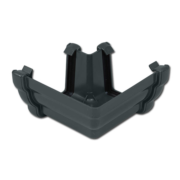 FloPlast Anthracite Grey Ogee Gutter Angles | FasciaExpert.co.uk