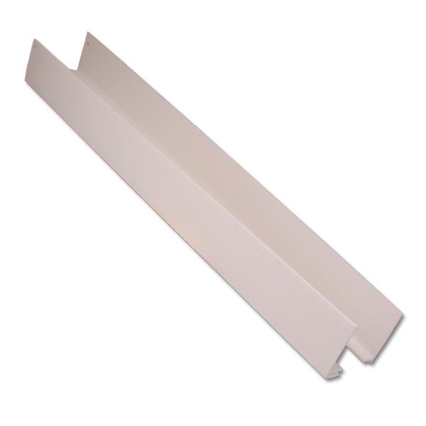 White Embossed Cladding 2-Part Edge Trim | FasciaExpert.co.uk