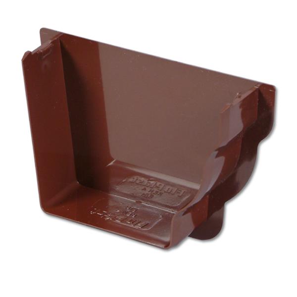 FloPlast Brown Ogee Gutter Stop Ends | FasciaExpert.co.uk