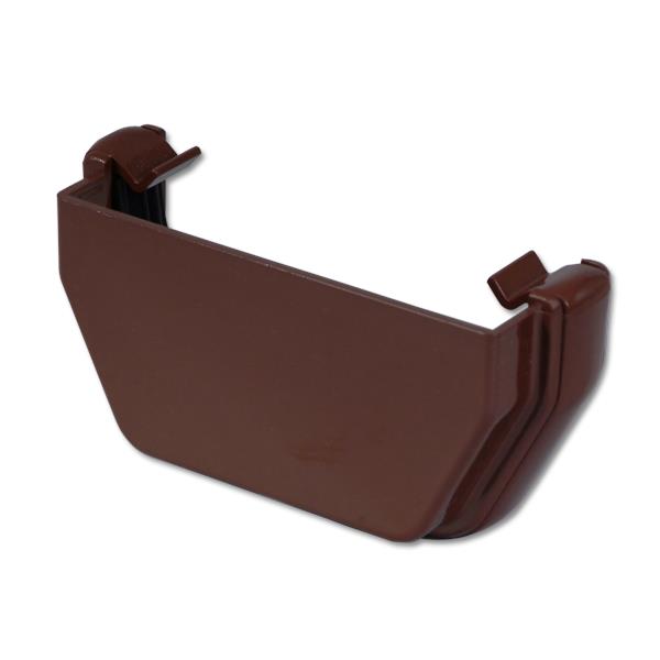 FloPlast Brown Square Gutter Stop End | FasciaExpert.co.uk