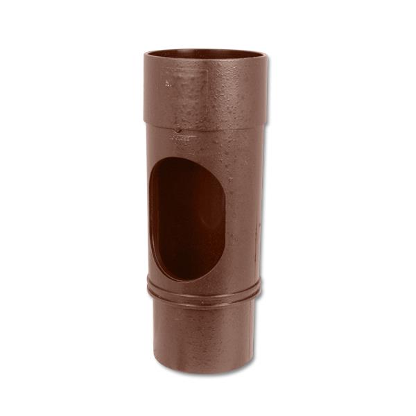 FloPlast Brown Round Downpipe Access Pipe | FasciaExpert.co.uk