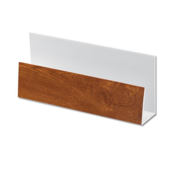 Light Oak uPVC Cladding U-Trim | FasciaExpert.co.uk
